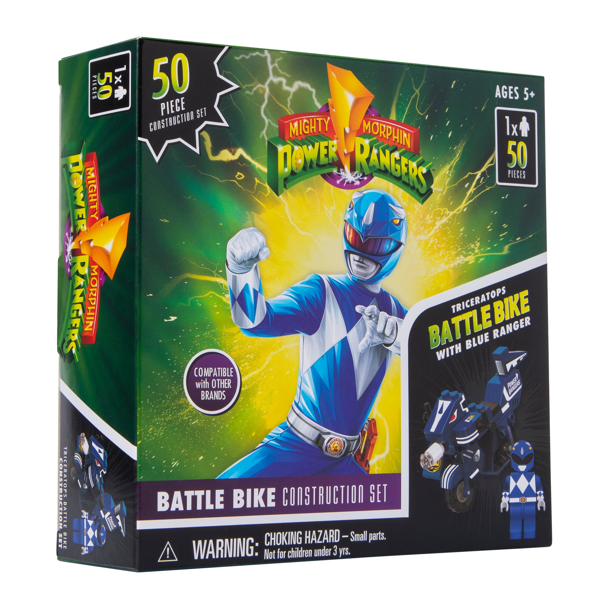 Hasbro Power Rangers Battle Bike Construction Set - Blue Ranger ...