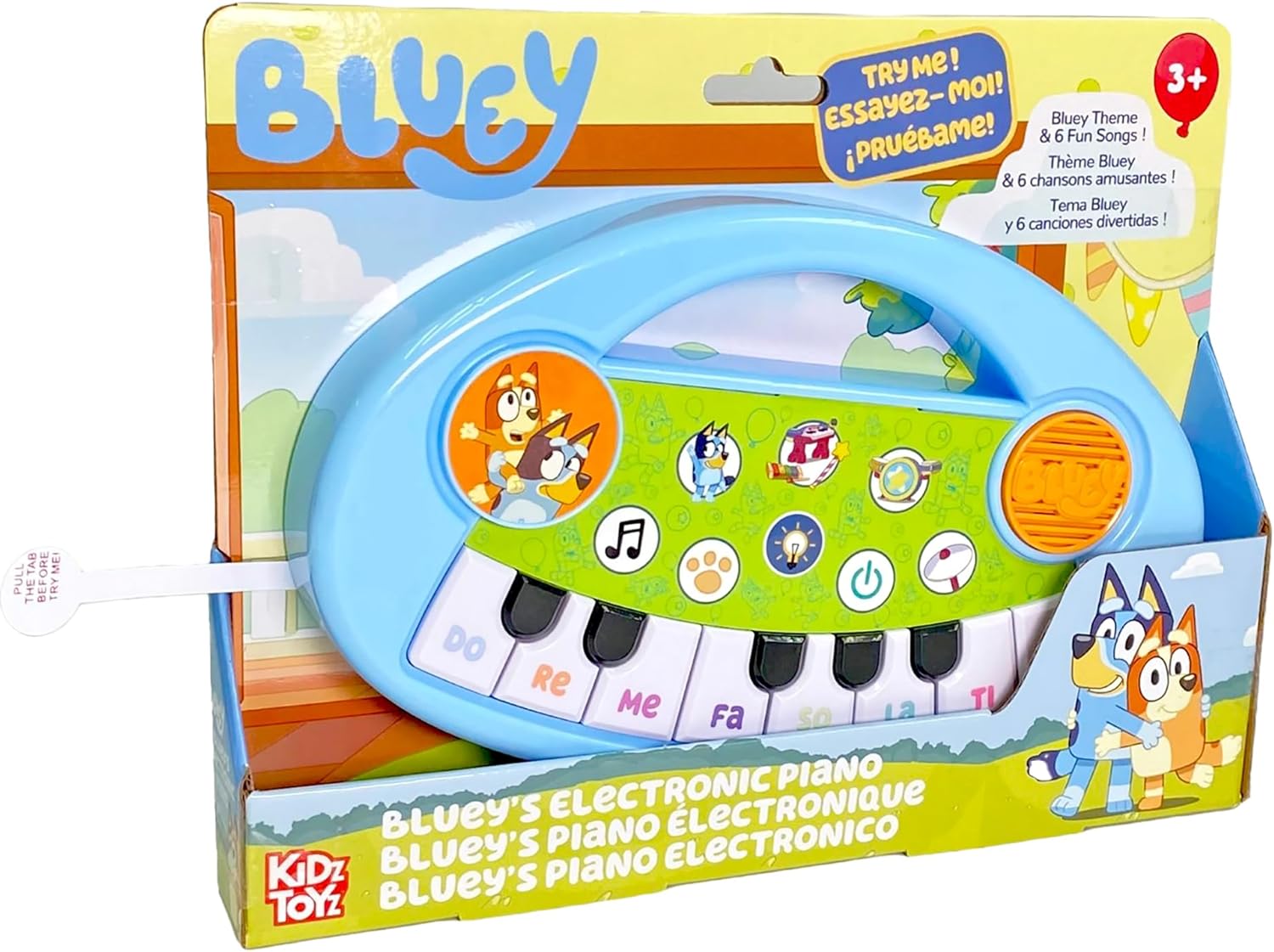 Bluey Music Time Keyboard – Interactive Kids Piano Toy with Songs ...