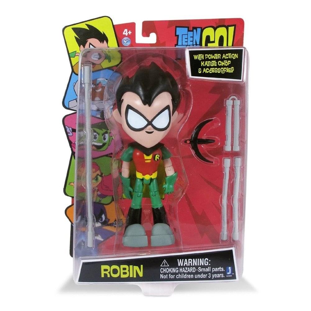 Jazware Teen Titan Go Robin Karate Chop Action Figure - Toyland Treasures