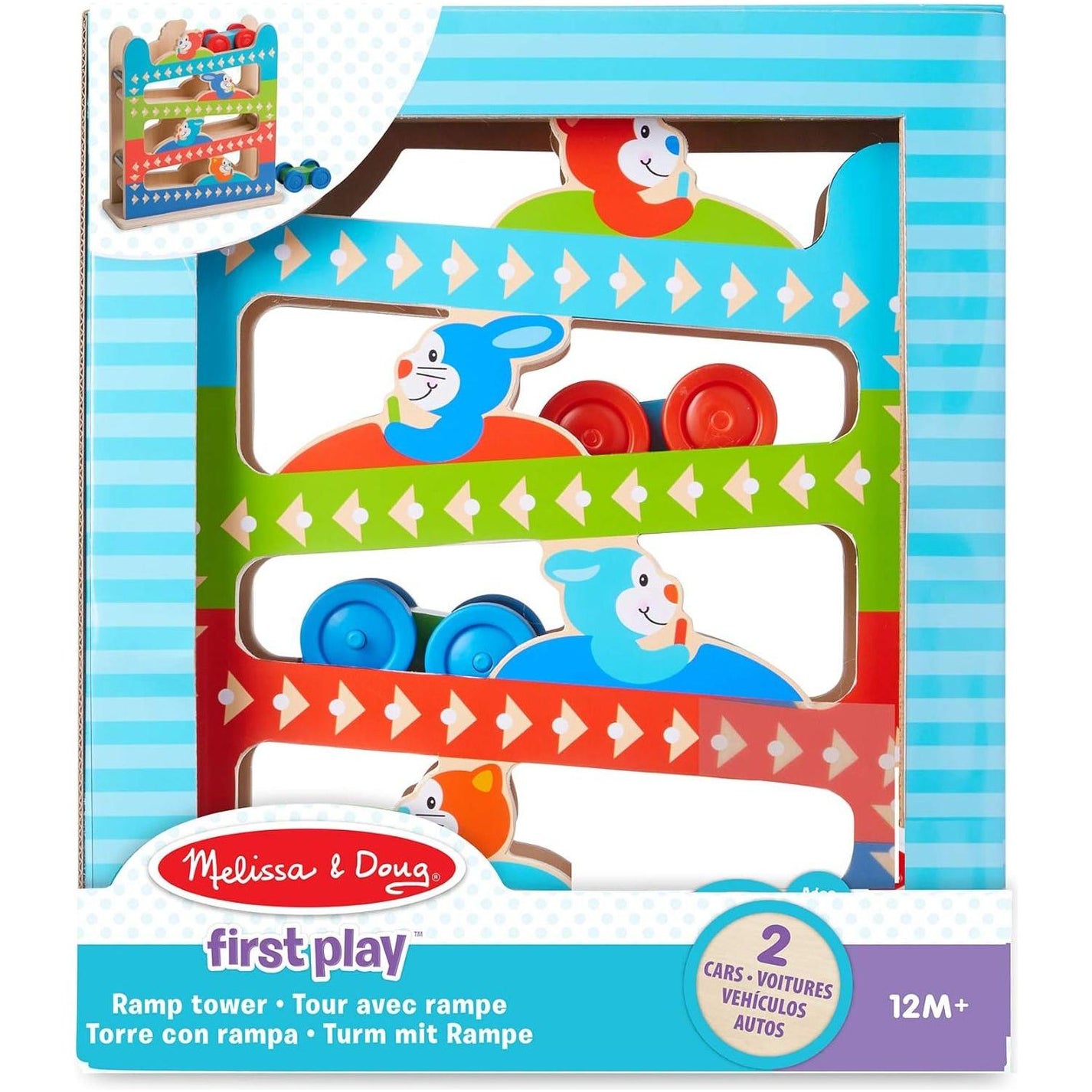 Melissa and Doug First Play Roll & Ring Ramp Tower - Toyland Treasures