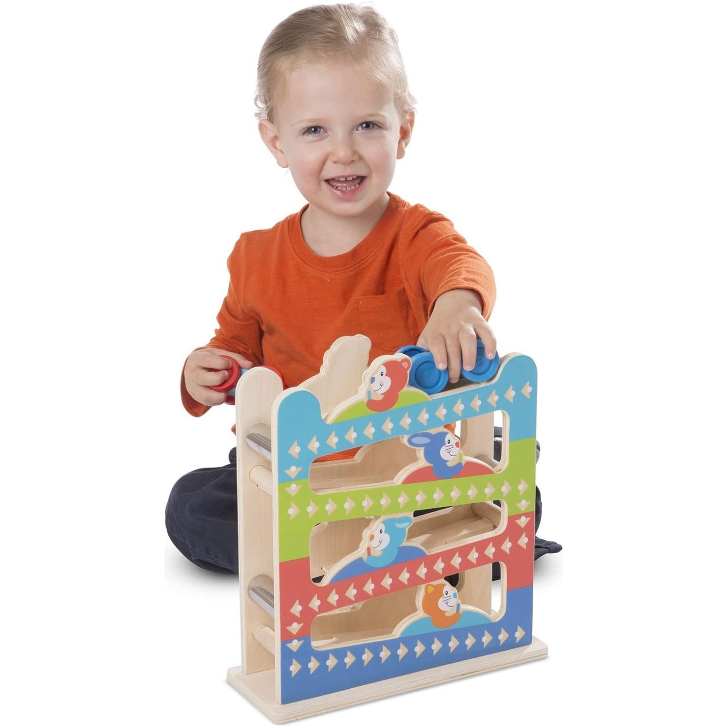 Melissa and Doug First Play Roll & Ring Ramp Tower - Toyland Treasures