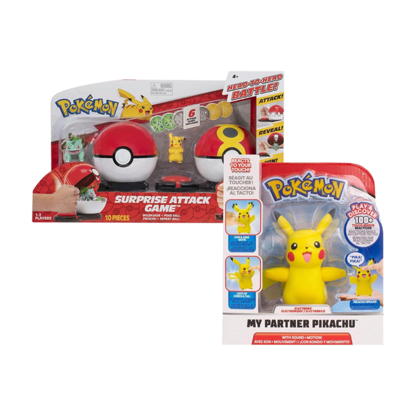 Pokemon Suprise Attack Game & My Partner Pikachu Bundle - Toyland Treasures