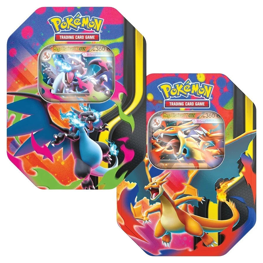 Pokemon TCG Mega Charizard ex Tins - Assorted - Toyland Treasures