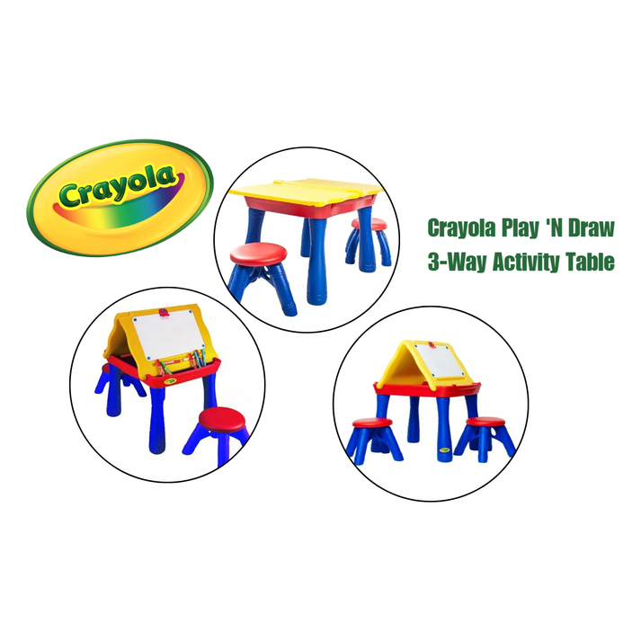 Crayola Play 'N Draw 3-Way Activity Table - Toyland Treasures