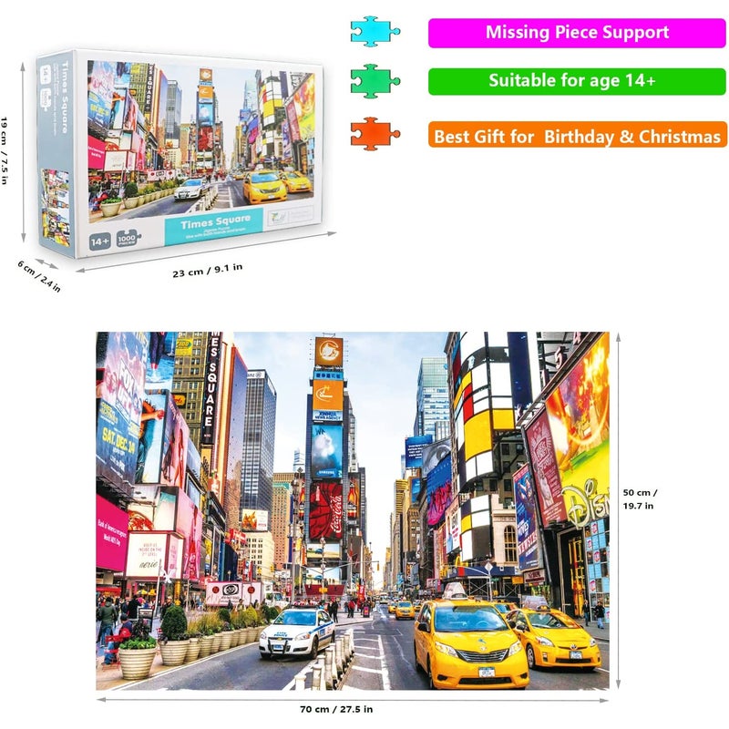 Times Square Jigsaw Puzzle - 1000 Pieces - Toyland Treasures
